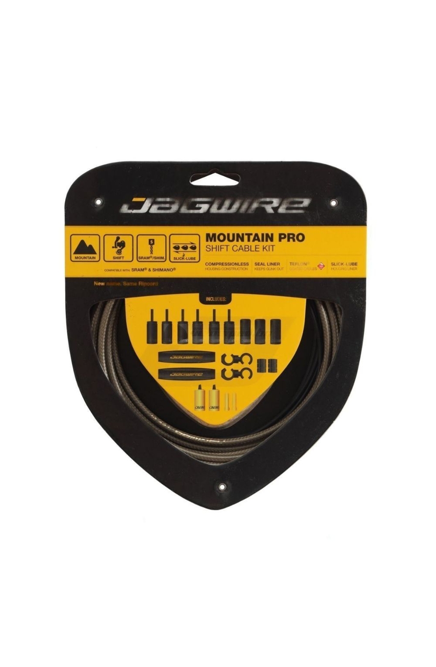 Jagwire Mountain Pro Shift Kit Carbon Silver